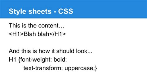 Separating Content And Layout Html Css And Some Web History Ppt