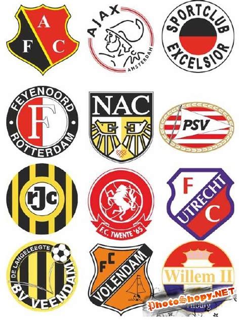 Логотипы и эмблемы футбольных команд Англии вектор