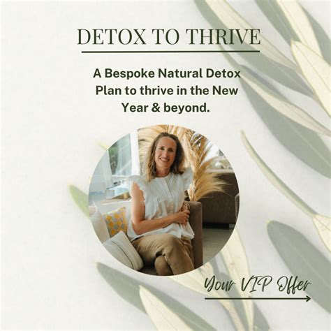 Detox To Thrive Plan Kinesiology With Karen