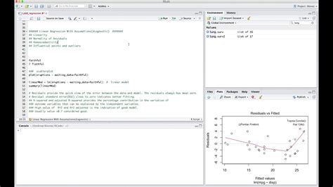 Simple Linear Regression With Assumptions In R YouTube