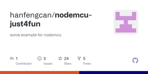 GitHub Hanfengcan Nodemcu Just Fun Some Example For Nodemcu