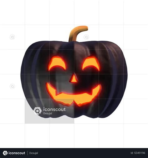 Jack O Lantern Dark 3d Icon Download In Png Obj Or Blend Format