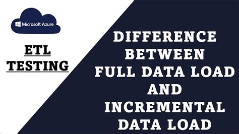 Get Started With Etl Testing Data Load Design Patterns For Full Load