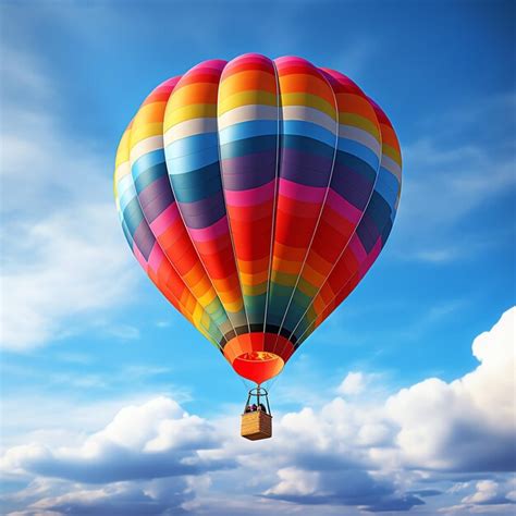 A Hot Air Balloon In The Sky Premium AI Generated Image