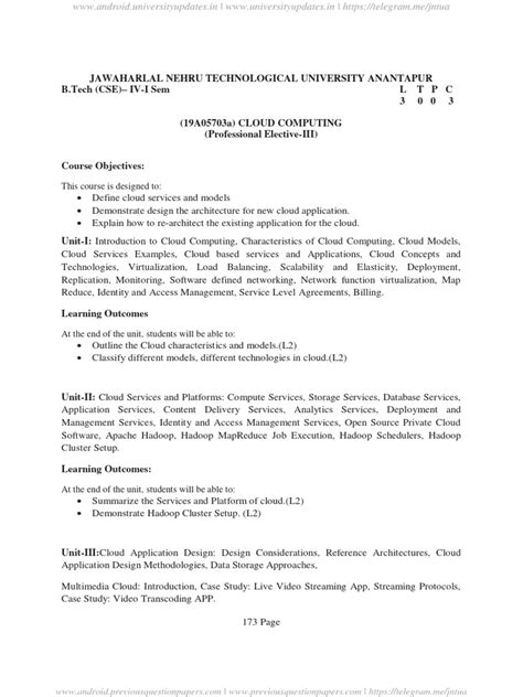 Jntua Cloud Computing Notes R19 Pdf Cloud Computing Scalability