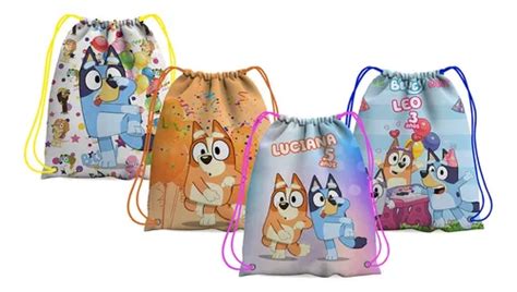 Morralito Dulcero Bluey Tipo Mochilita 25pz Envío Gratis