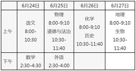 2023年北京中考时间一般在几月几号