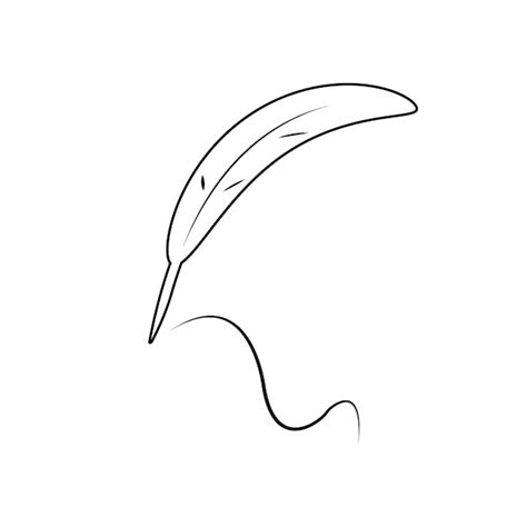 Premium Vector Feather Pen