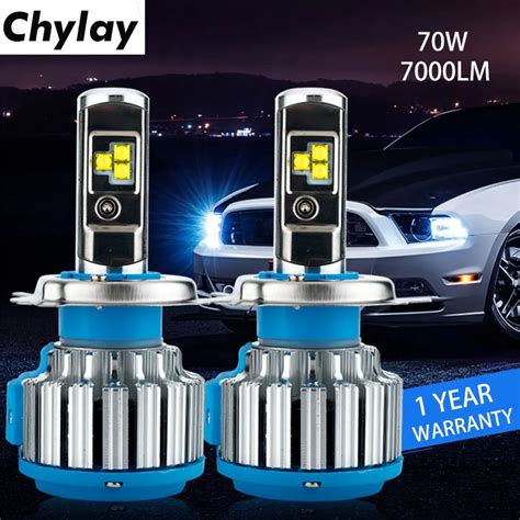 One Pair Canbus H4 H7 H1 Led Car Headlight Kit 70w 7000lm H11 H3 H8 Hb4