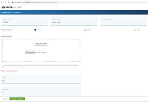 Dms 252 Create Template Fields Not Populated On Uploading Document