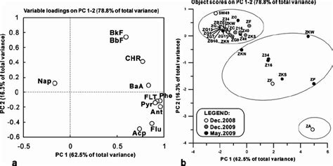 Principal Component Analysis Pca Loadings For Pahs In Groundwater