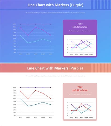 Line With Markers Business Chart