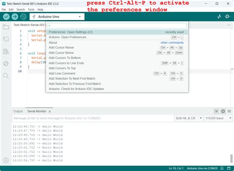 Seeing Copying More Lines In The Serial Monitor By Showing The Monitor On The Right Ide 2x