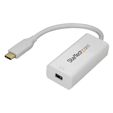 StarTech USB C To Mini DisplayPort Adapter K Hz White CDP MDP Mwave