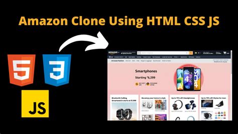 Amazon Clone Using Html And Css With Source Code Codewithcurious