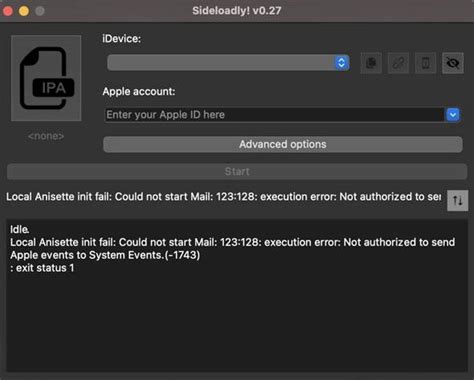 Error Denied Mail Permission When Installing Rsideloadly