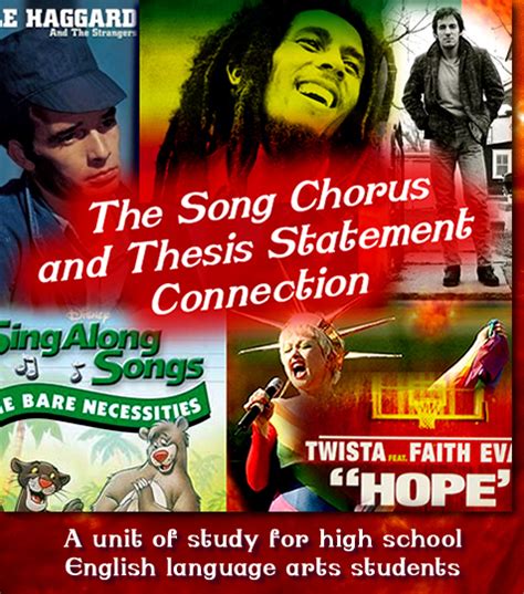Littunes Lesson Plan Song Chorus Thesis Statement