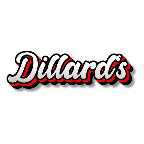 Premium Photo Dillards Text 3d Silver Red Black White Background