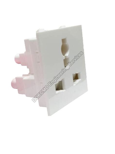 Anchor Ziva White Socket Shape Square INR 53INR 100 Piece By DOKOMO Engineering Services