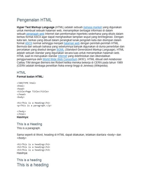 pengenalan html pdf