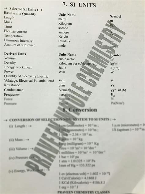 Solution Physical Chemistry Class12 All Chapter Formula Si Units And Some Important Terms And