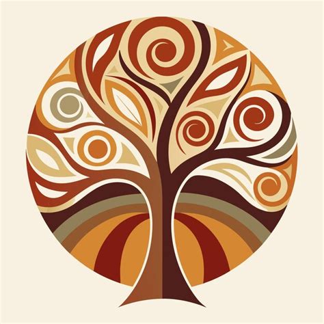 Branching Tree Vector Art Illustration Printable Graphics Design File