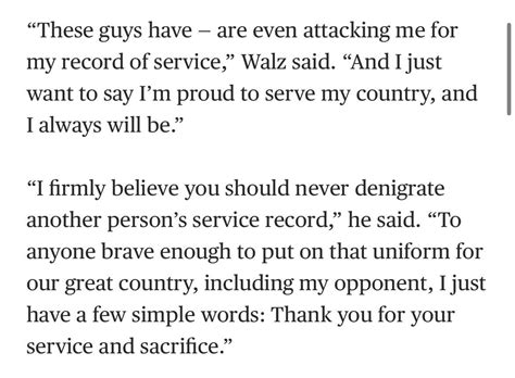 Walz Is A Class Act Next