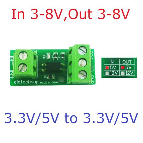OP11A01 In 5V Out 5V 3-24V NPN PNP Signal Mutual Converter Logic Level ...