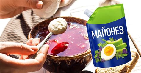 Борщ с яйцом и стоит ли его заправлять майонезом