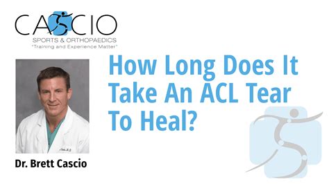 How Long Does It Take An ACL Tear To Heal Lake Charles LA