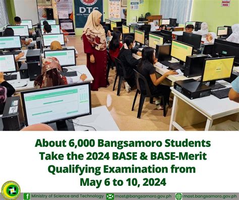 ABOUT 6,000 BANGSAMORO STUDENTS TAKE THE 2024 BASE & BASE-MERIT QUALIFYING EXAMINATION FROM MAY ...