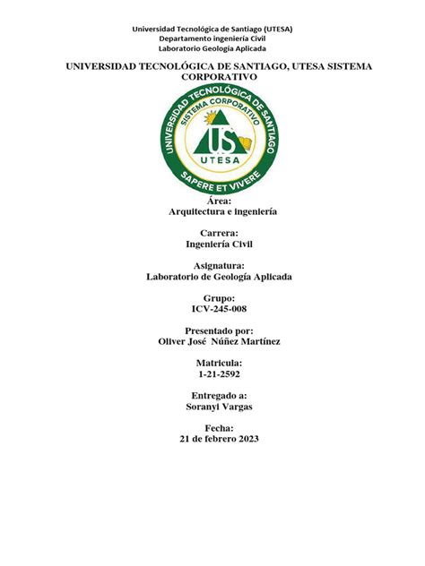 Practica Iv Del Lab De Geología Pdf Roca ígnea Roca Geología