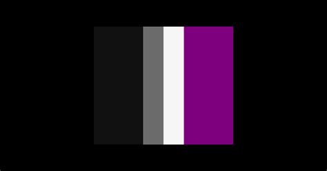Vertical Asexual Pride Flag Design Clean Vertical Stripe Layout With