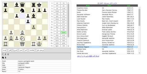 اسکریپت برای نمایش حرکتی شطرنج Chess Pgn Viewer جاوا اسکریپت