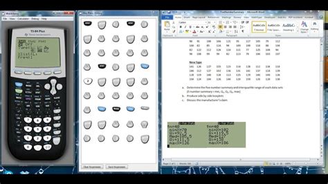 Ti 84 Tutorial Five Number Summaries And Boxplots Youtube