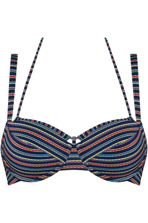 Holi Vintage Balcony Bikini Top In Multicolor Marlies Dekkers