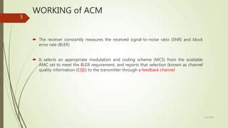 Link Adaptation And Adaptive Coding Modulation System PPTX Computer Networking Computing