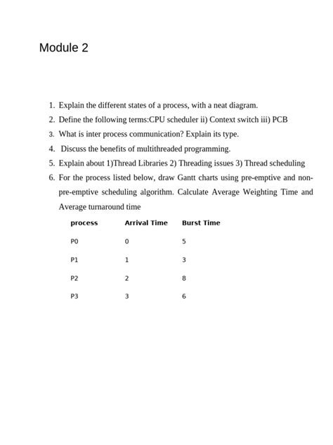 module 2 class test pdf
