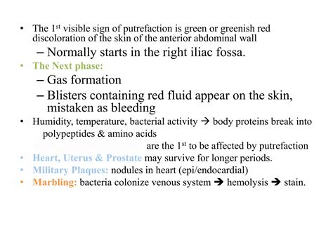 Post Mortem Interval Pptx First Aid Injuries