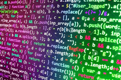 Programming Coding Source Code Screen Stock Image Image Of Background Display 54486893