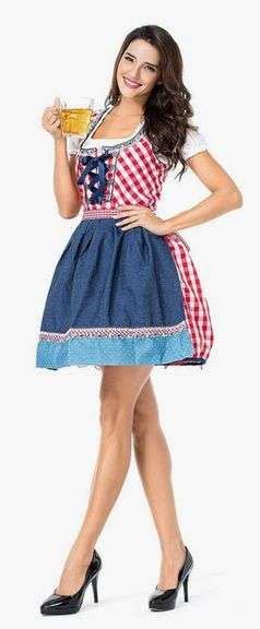 German Dirndl Dresses Bavarian Drindles Dress Oktoberfest Outfits Beer