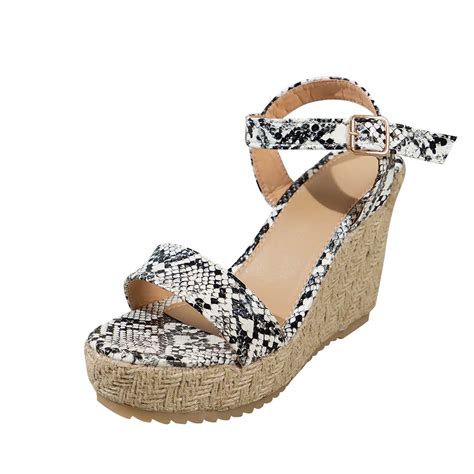 Bovxnpu Summer Sandals For Women 2024womens Open Toe Wedge Sandals