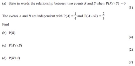 Edexcel S1 January 2012 Examsolutions