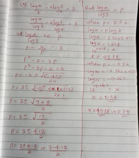 help me solve this logarithmic question education nigeria