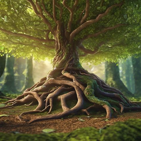 Premium Photo DNA Strands As Roots Of A Tree Representing The Foundation Of Life