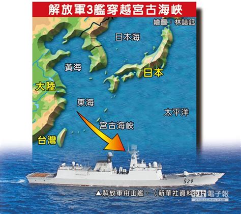 陸偵船盯美航母 3艦穿宮古海峽 焦點新聞 旺報