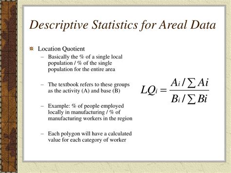 Ppt Descriptive Statistics For Spatial Distributions Powerpoint Presentation Id 176955