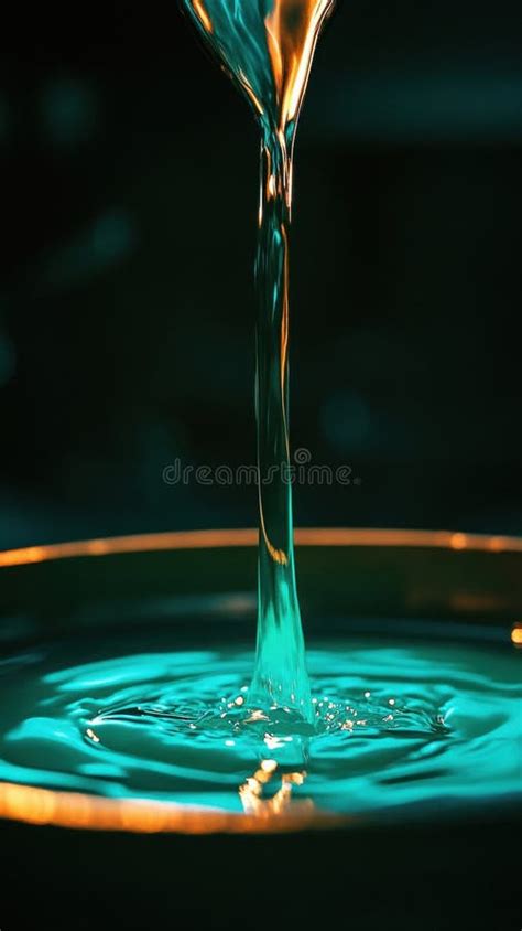 Mesmerizing Liquid Flow Over Vibrant Surface Capturing Dynamic Movement
