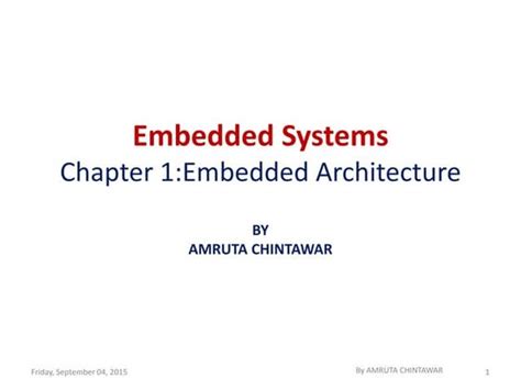 embedded system architecture pptx computing technology and computing