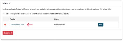 Matomo Integration